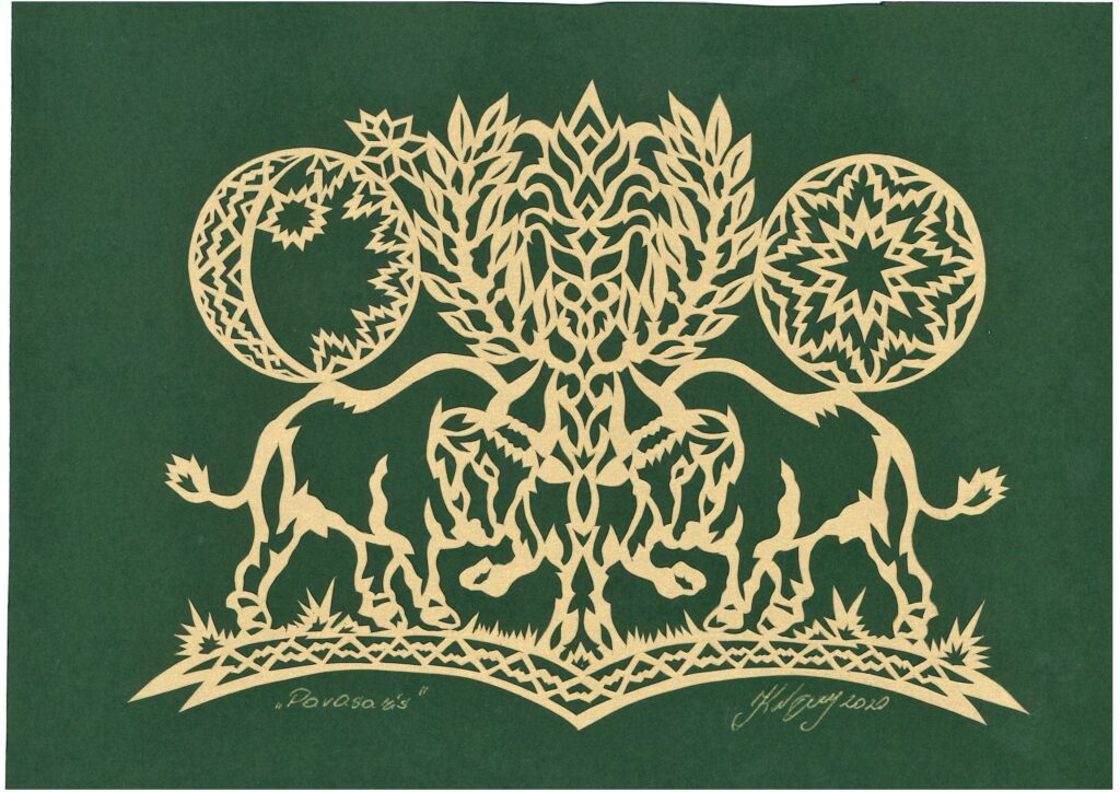 Original hand made paper cuttings from Lithuania to purchase